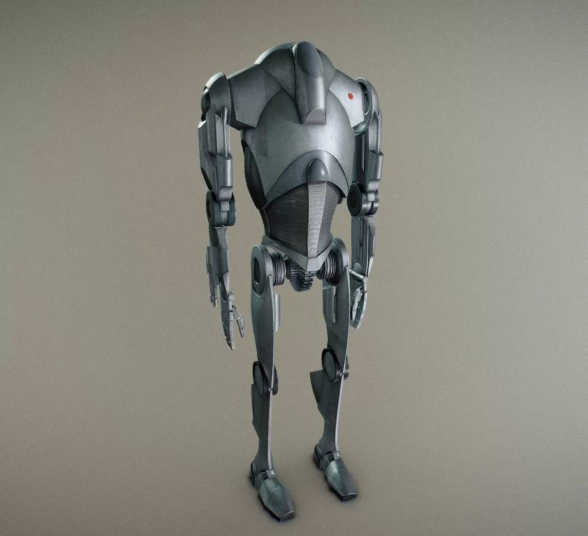 PBR Game 3D Model - Super Battle Droid - 3DSKY Decor Helper