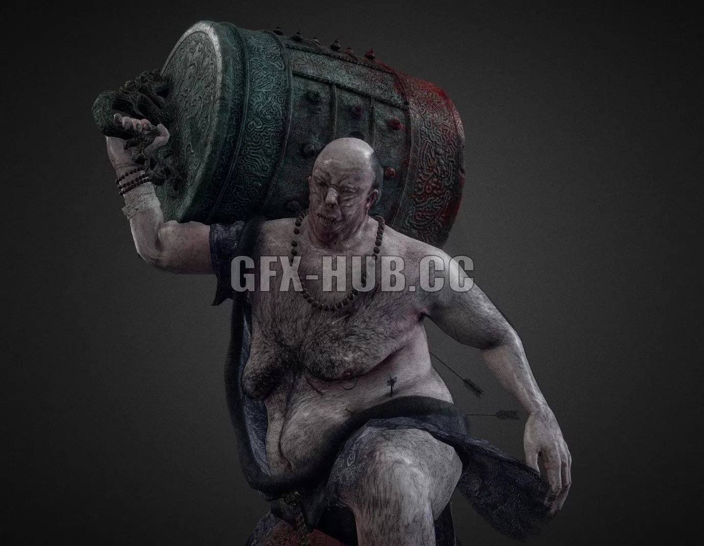 PBR Game 3D Model - The Shokl - 3DSKY Decor Helper