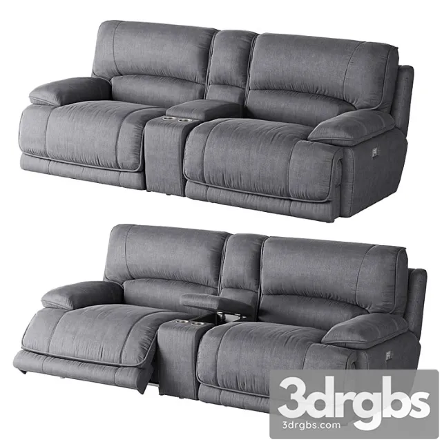 American signature furniture mario 3 piece dual power reclining sectional 3DSKY Decor Helper