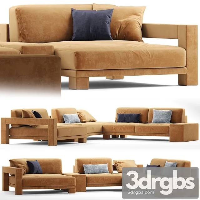 Cornelio cappellini vision sofa 2 3D Model Download - 3DSKY Decor Helper