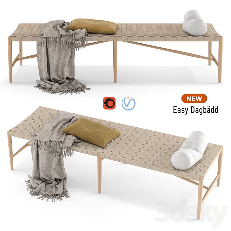 [3dsky] Daybed Easy Dagbadd 3d Model New Update 2023