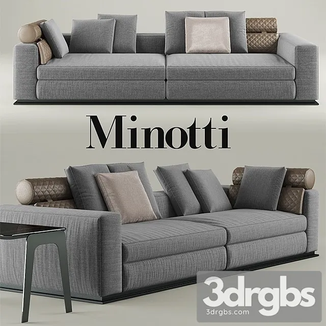 Minotti Leonard Sofa 3D Model Download 3DSKY Decor Helper