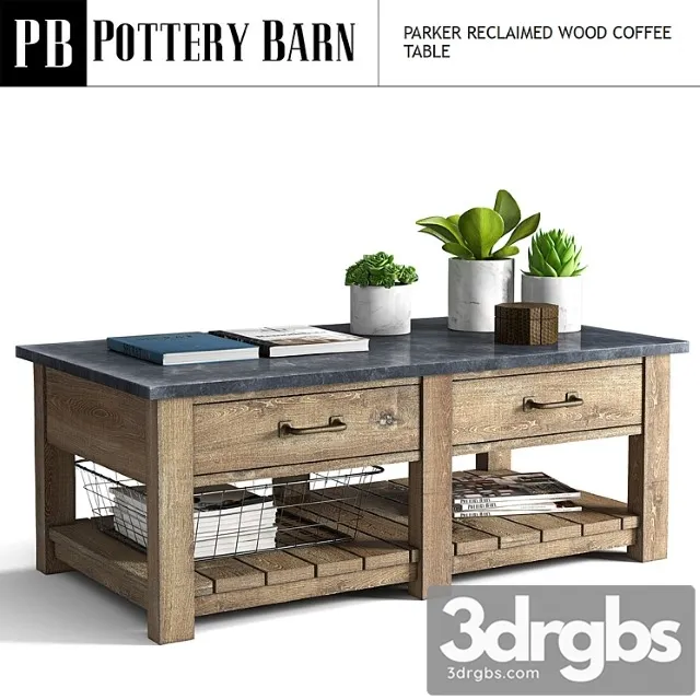 Parker reclaimed wood coffee table store