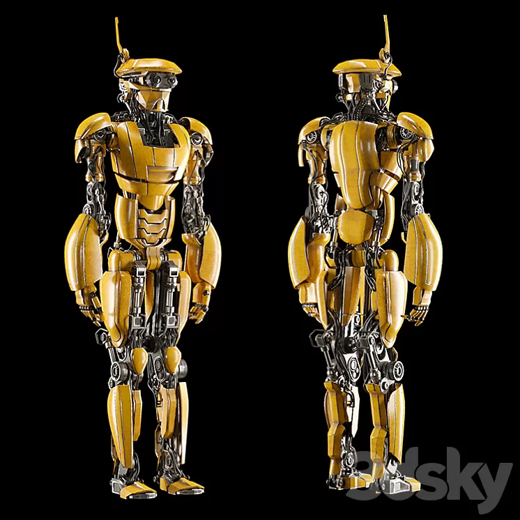 Robot 3d Model Female Robot 3D Model In Robot 3DExport